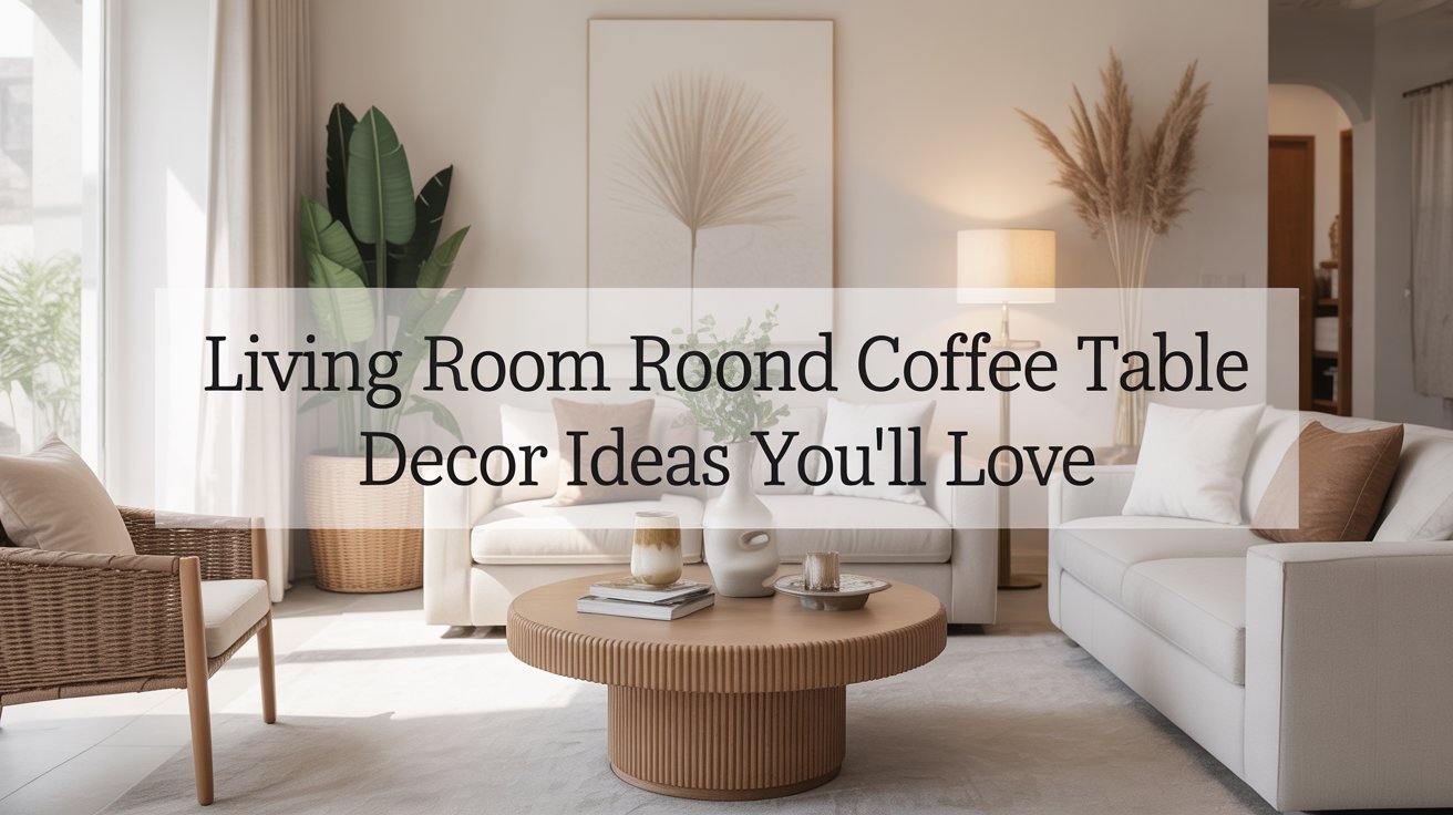 Living Room Round Coffee Table Decor Ideas You’ll Love - DecorSpruce